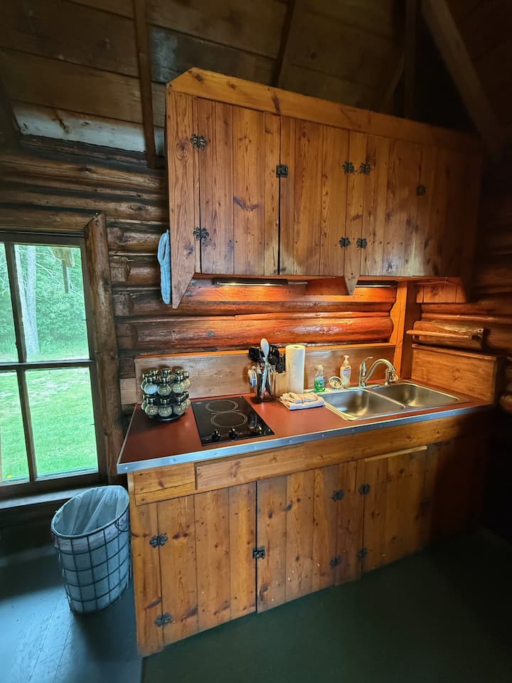 Wambolts Cabin 3 - Log Cabin Studio 1/2 Bath - Nevis, MN