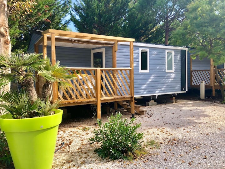 Mobil Home Compact 3 Pièces 4 Personnes Climatisé + Tv 436304 - Torreilles