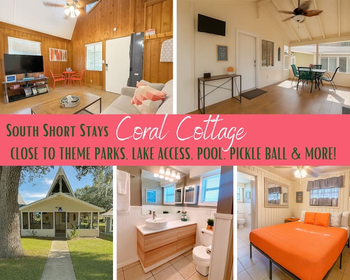 Cottage-pvt Lake & Pool Access Near Disney W/porch - Clermont, FL