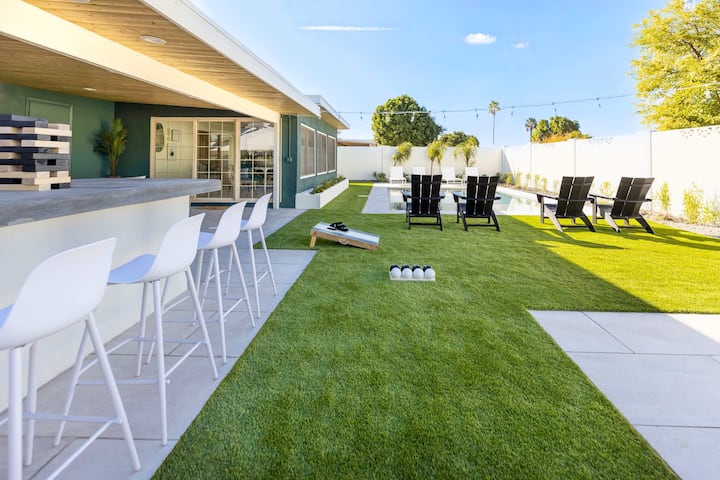 The Palm: Heated Pool, Bbq, Fire Pit & Game Room - Scottsdale, AZ