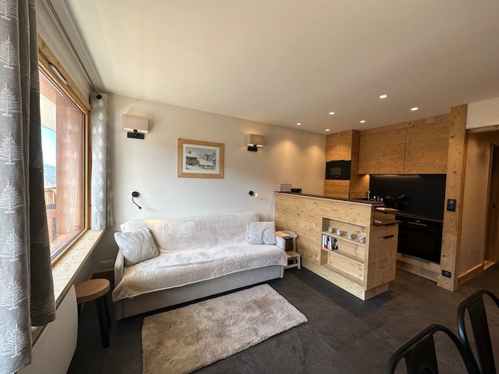 Studio Cabine Avec Vue Imprenable Sur Méribel - Méribel