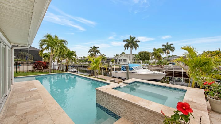 Hello Mahi 3/2 Gulf Access, Heated Pool And Spa - Cape Coral, FL