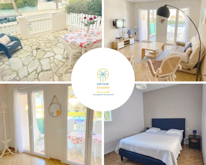 L'air Marin - 2 Chambres, Proche Plage - Sauvian