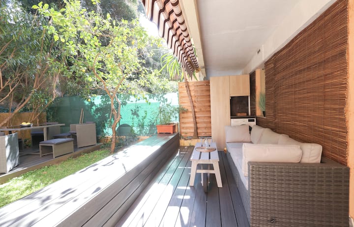 Studio Proche Plage Avec Clim Jardin Et Parking - Cannes