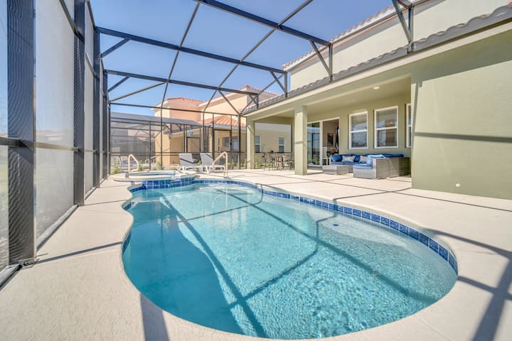 Resort Oasis: 6br Home W Pool Near Disney - Floride
