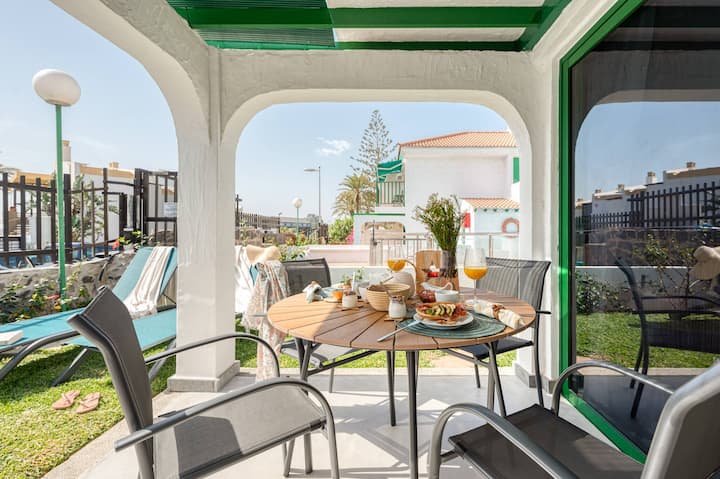 Cala Del Muelle: 3 Min De La Playa, A/c Y Piscina - Maspalomas