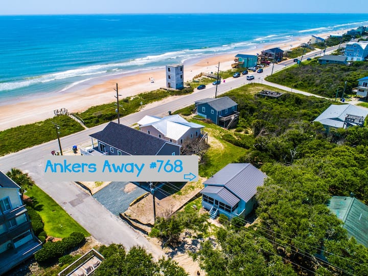 Ankers Away| Walk To The Beach! - Topsail Beach, NC