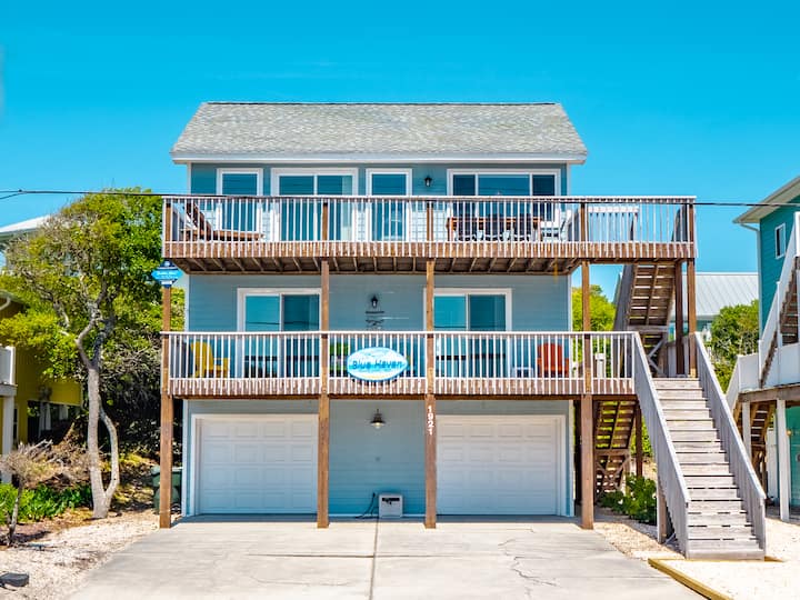 Blue Haven | Ocean Views + Private Pool - Hampstead, NC