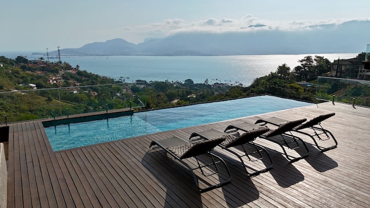 Casa Luxuosa, Piscina Aquecida E Borda Infinita - Ilhabela