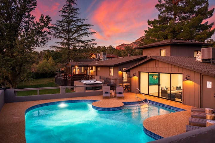 5br/heated Pool/hot Tub/fire Pit/view/yoga/pets Ok - Sedona, AZ
