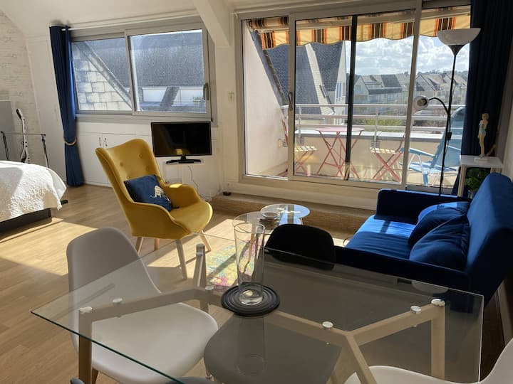Joli Studio Décoré Avec Goût Dans Une Résidence Av - Saint-Cast-le-Guildo