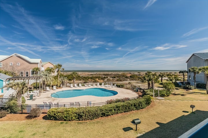 Direct Ocean View! M Building Pool And Ocean Views - Harbor Island, SC