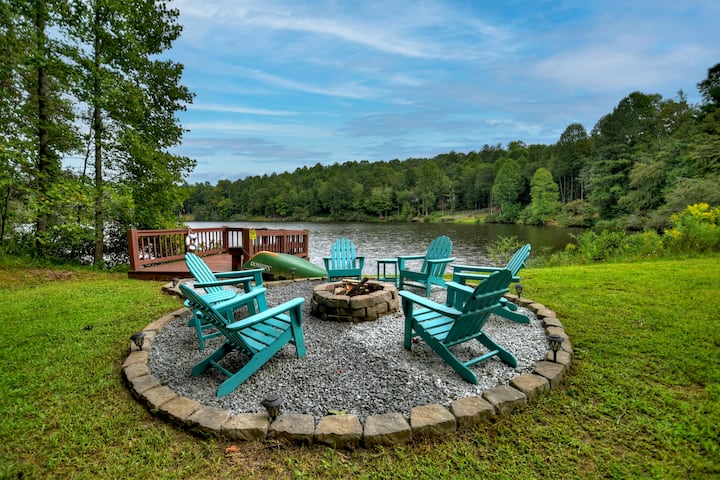 Aj's Lake House W/ Kayaks And A Custom Fire Pit - Ellijay, GA