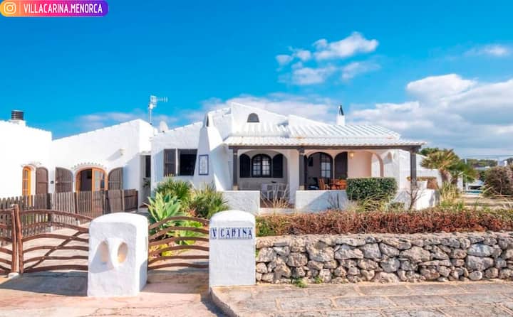 Family-family Friendly Villa W. Pool And Sea Views - Minorca