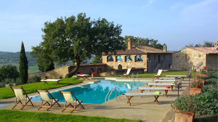 Splendid Farmhouse In The Heart Of The Val D'orcia - Pienza