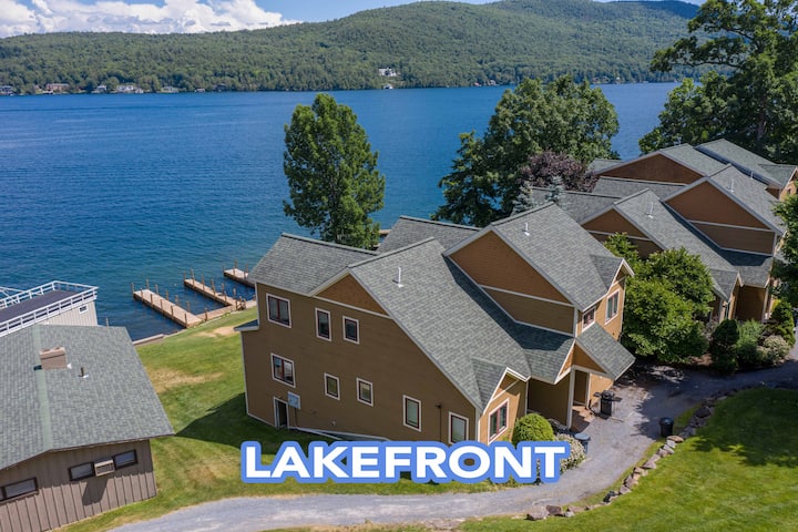 Majestic Lakefront Townhome, Stellar Lake View - Lake George, NY