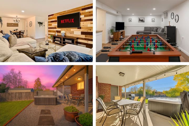 Modern Mountain Vibes | Hot Tub + Game Room - Denver