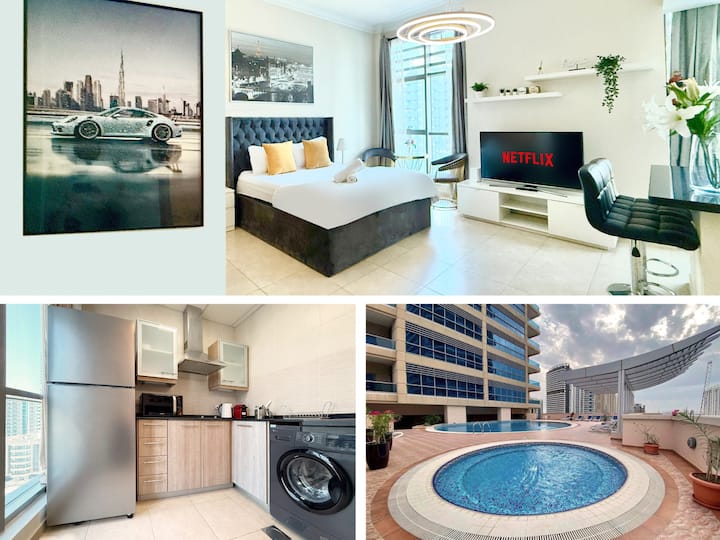 Elegant Studio In Dubai Marina Near Beach & Metro - Dubai Marina