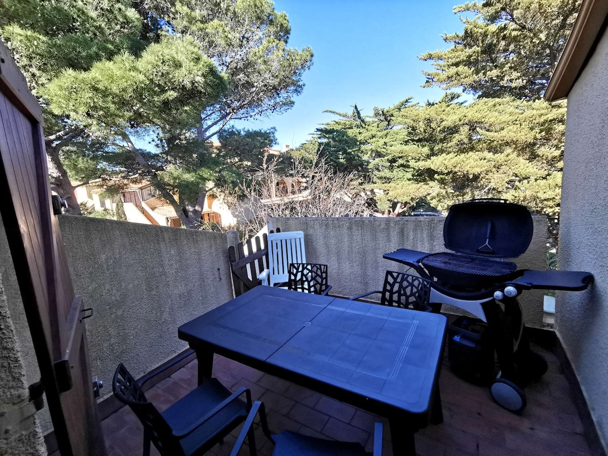 Appt T2 Cab Ou Mezz 6 couchages Port Leucate - Airbnb
