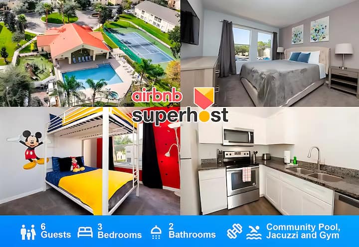 Stunning 3bd Condo 14 Mins To Disney World L Gated - Kissimmee