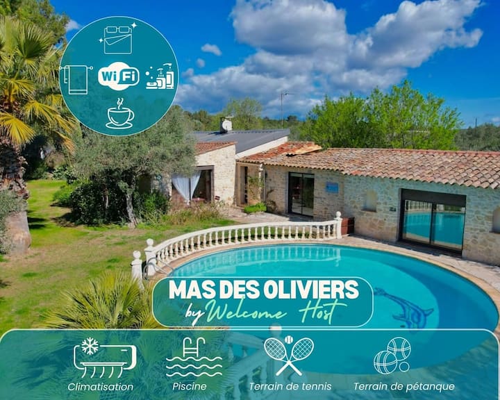 Mas Des Oliviers, Piscine, Tennis & Pétanque - Nimes
