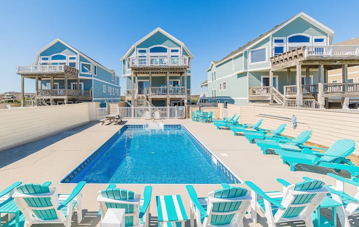 K1411 Wright Time, Wright Place, Oceanfront, Pool! - Kill Devil Hills, NC
