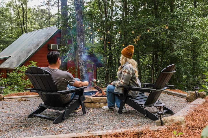 Cozy Cabin, Pioneer Lodge, Hot Tub, Min From Blue - Blue Ridge, GA