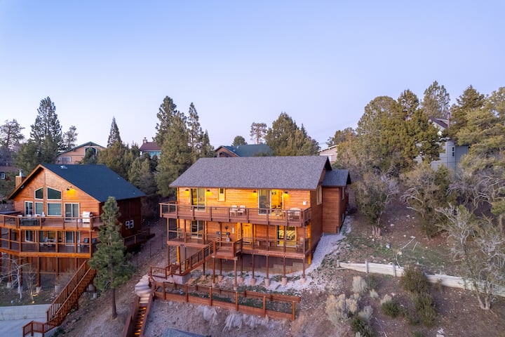 Sky Ridge. Movie Room. Games. Views. Spa. Bbq. - Big Bear Lake, CA