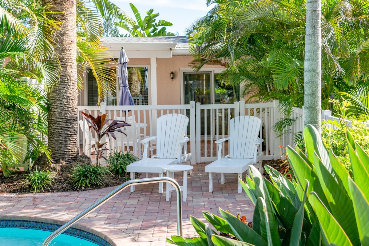 Bungalow de plage confortable | À quelques pas du golfe | Pat privé ...