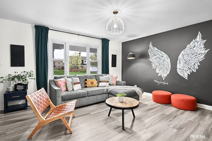 Instaworthy! Modern Gem, Perfect Family Getaway-pe - Hoffman Estates, IL