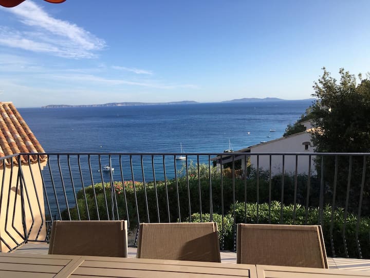 Villa Fracap Grande Vue Mer Et Proximité Plage - Rayol-Canadel-sur-Mer