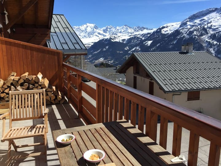 Chalet Mitoyen Vue Mont Blanc Proche Des Saisies - Beaufort