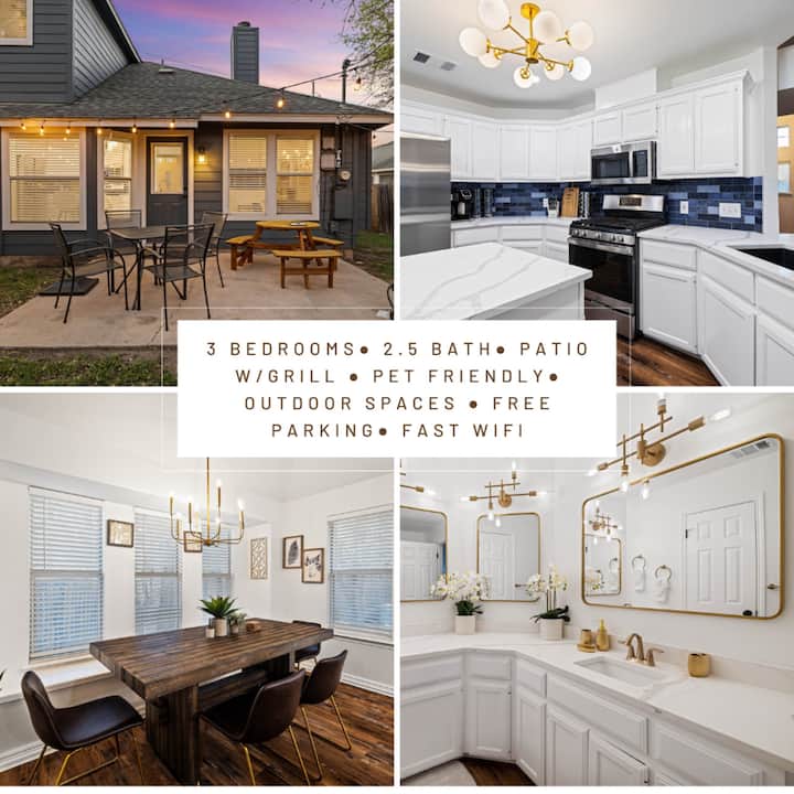 Pet Friendly, Fast Wifi, Fully Fenced, Privtepatio - Round Rock, TX
