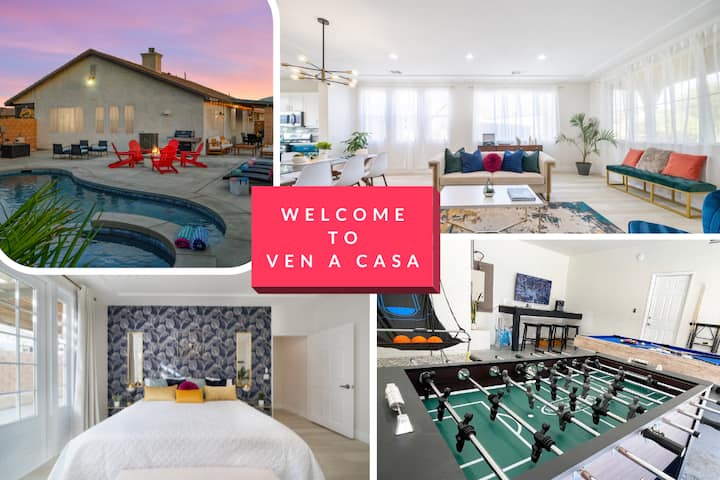 Stunning House W/ Karaoke, Pool, Hot Tub, Games - Indio