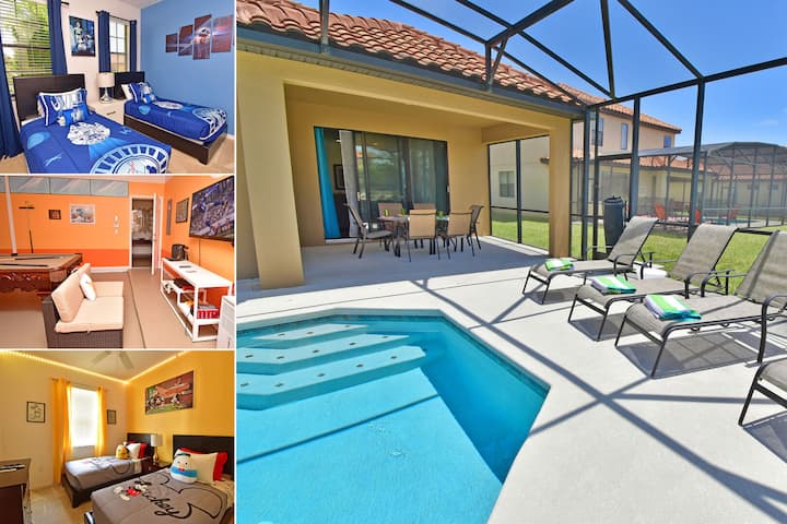 Pool Home In Gated Golf Community With Game Room & Themed Kid's Rooms - Davenport, FL