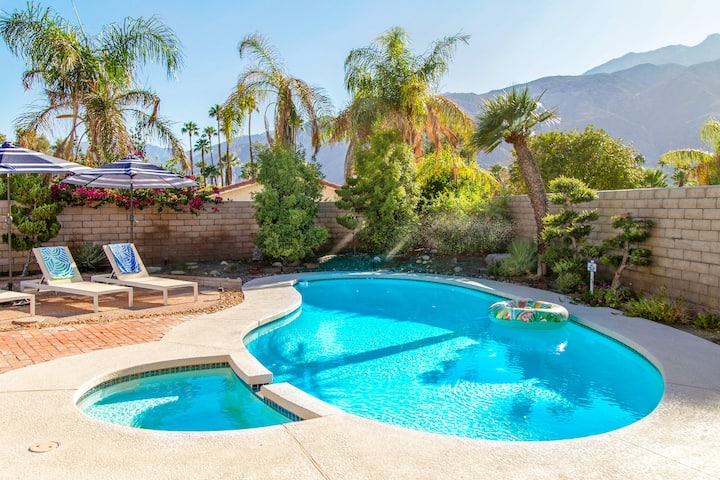 King Bed Private Pool Lux Quiet Sanctuary 3br/2ba - Palm Springs, CA