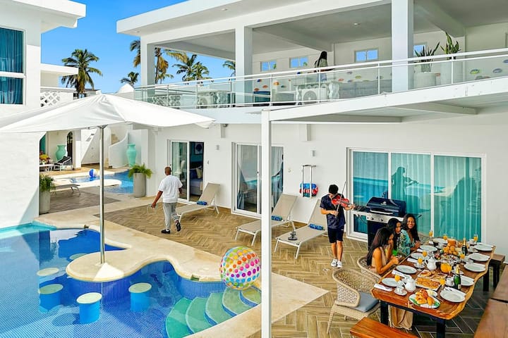 Beach Villa Blanca With 2 Pools, Jacuzzi & Maid - Punta Cana