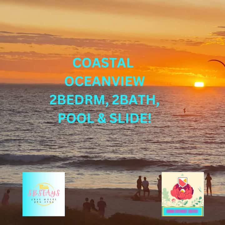 Coastal Oceanview 2bedrm 2bath Pool & Slide! - Perth