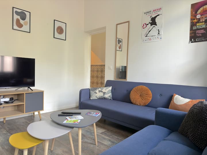 Maison Cosy 10 Personnes 3 Sdb Proche Lille - Tourcoing