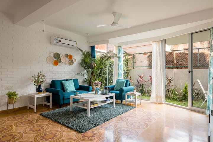 Elraso | 1bhk |Charming Apartment In Parra - Goa
