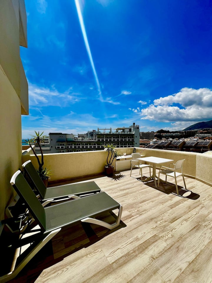 Appartement Deluxe Avec Vue Sur La Mer & 2 Terrass - Benalmádena