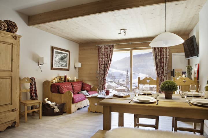 Lcz - Charmant T3 Avec Vue Aravis Et Spa, 4* - La Clusaz