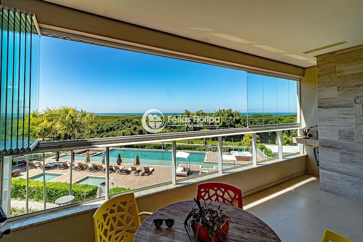 Lindo Apto Com Vista Mar Exclusiva No Condomínio T - Florianópolis