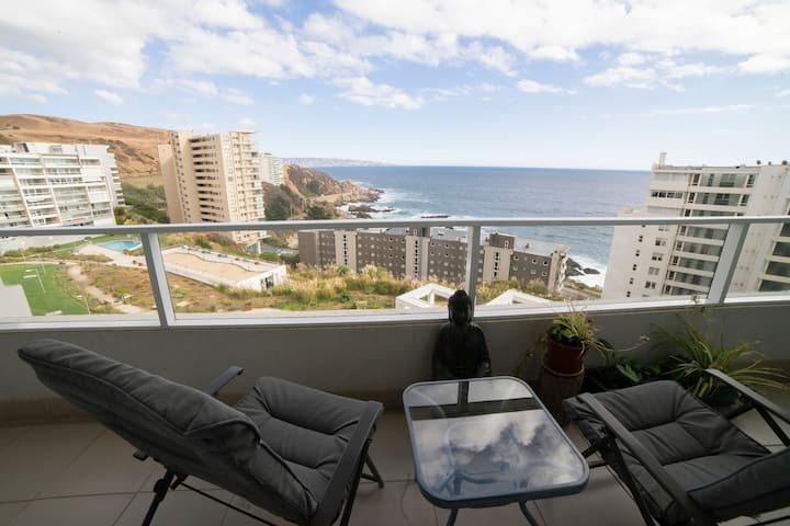Beautiful Apartment With Ocean Views In Concón. - チリ