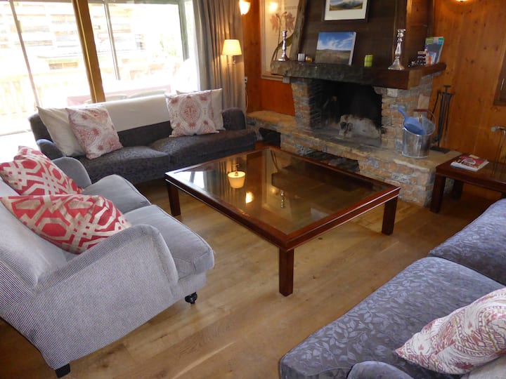 Landhaus, Blick Berg, Sauna, Kamin Oder Ofen Für Holz, Parkmöglichkeiten, Fernseher - Les Houches