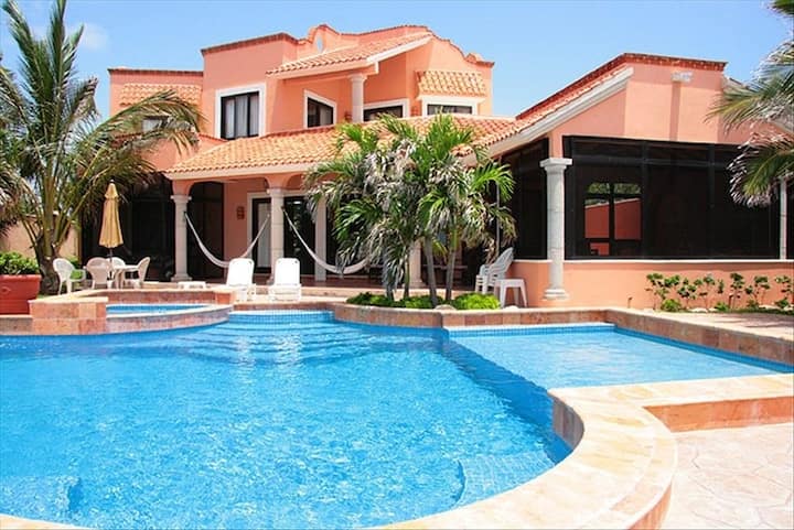 Hacienda Style Beachfront Casa, Sunrise Delight! - Puerto Morelos