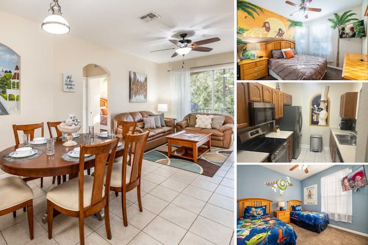 The Menagerie | 3br, 2 Bath Cozy Condo W/ Themed Bedrooms In Windsor Hills Near Orlando Theme Parks - Celebration, FL