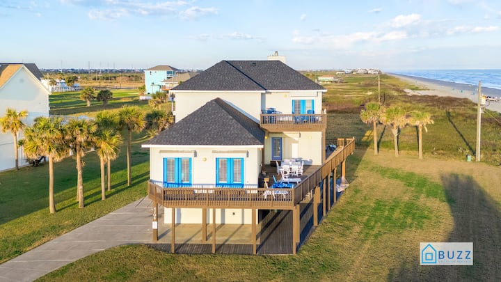 Sunsets On Pirates Beach, 3 King Beds, 52 Steps To The Beach, 4br, 4bt, - Galveston, TX