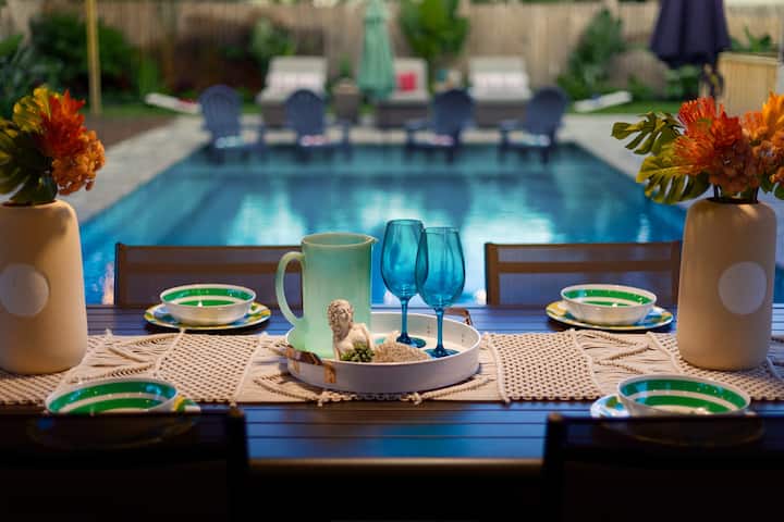 Single-story Beach Retreat W/ Private Heated Pool - 傑克遜維爾海灘