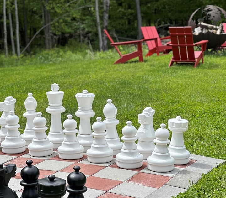 Sparkling Cabin, Giant Chess Set, Hot Tub, Firepit - Roxbury, NY